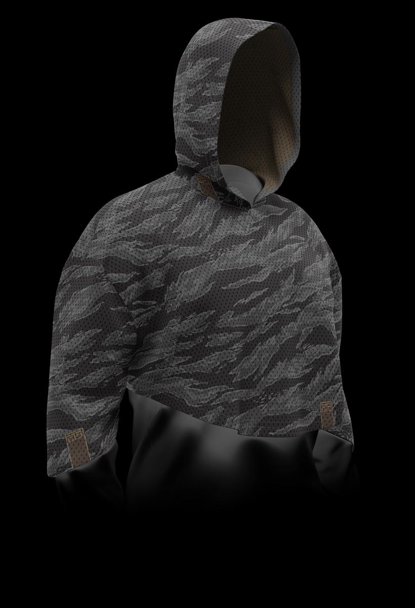 Black Out Tiger Stripe Gily Hood – Ginger Dynamics