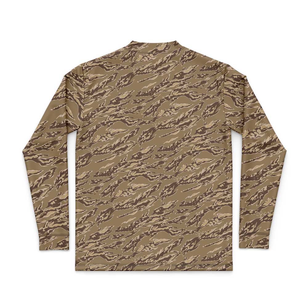 Long Sleeve V-neck Tiger Stripe Brown Out – Ginger Dynamics